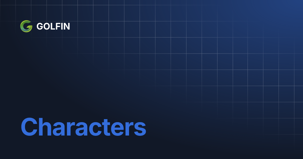 Characters | GOLFIN